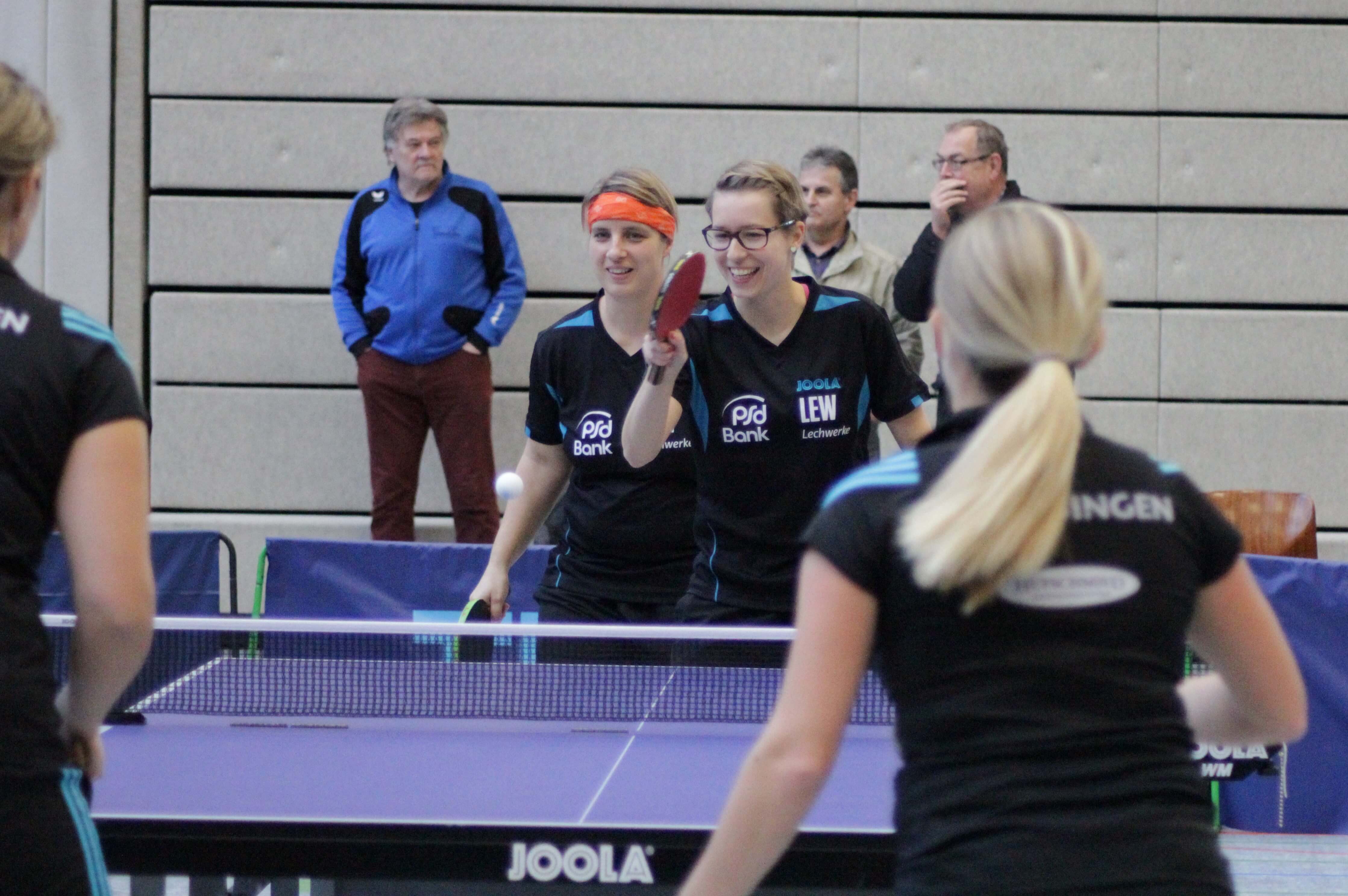 Damen 1: Zwei Siege zuhause eingefahren – Post SV Augsburg Tischtennis
